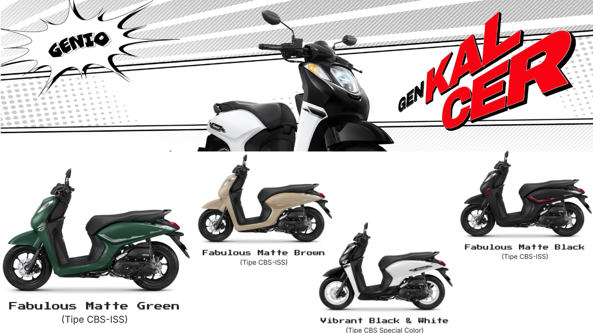Genk Kalcer! New Honda Genio Warna Retro Modern Bikin Anak Muda Auto ...