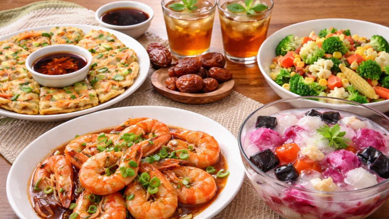 Ide Menu Buka Puasa Ramadhan Lengkap! Udang Saus Tiram, Tumis Sayur ...